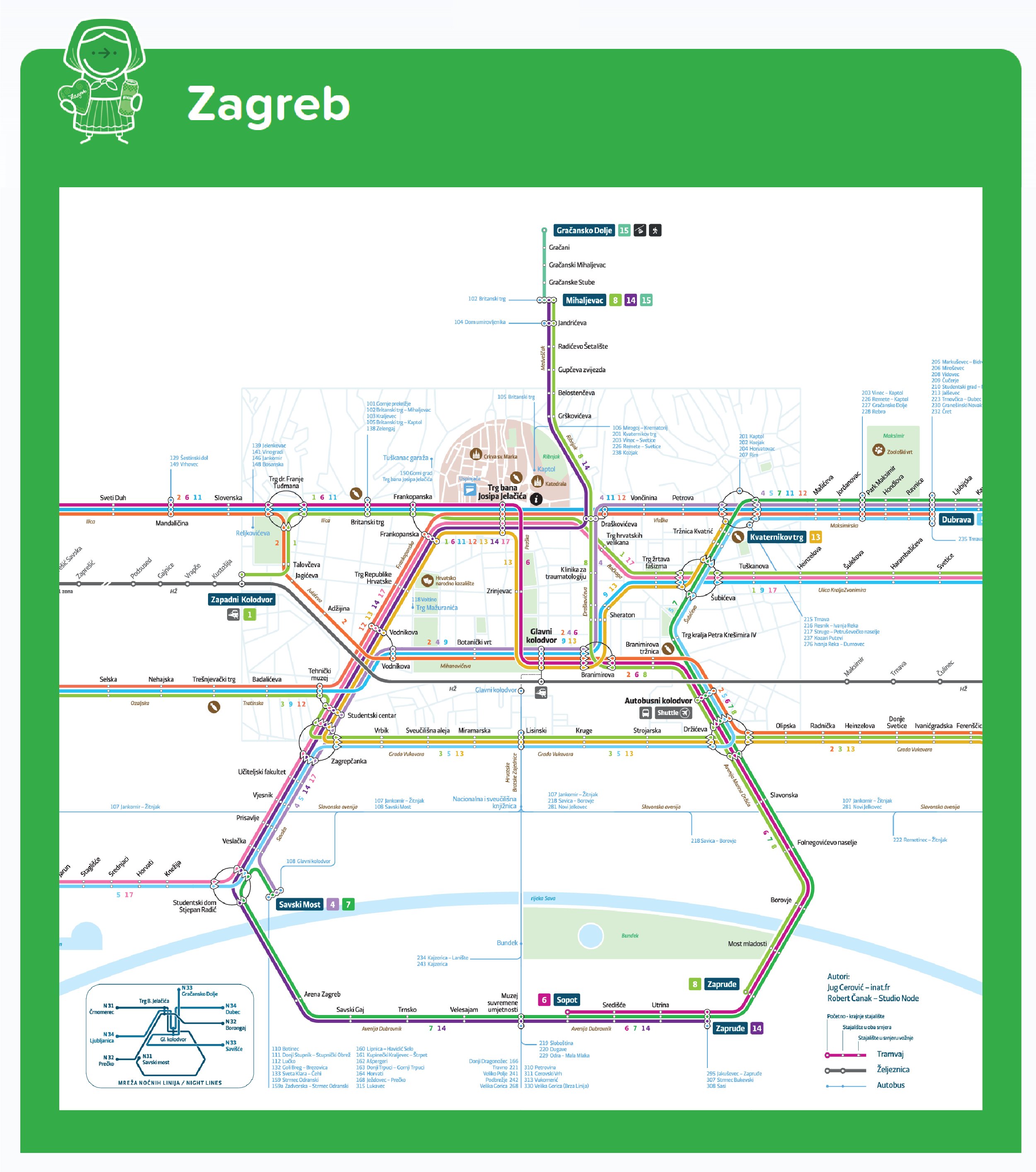 Croatia train / rail maps